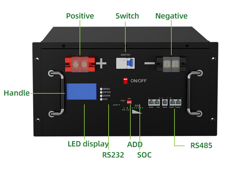 MK Solar 48V 40kwh 50kwh 60kwh 80kwh 100kwh Lithium Rack Battery Module ...